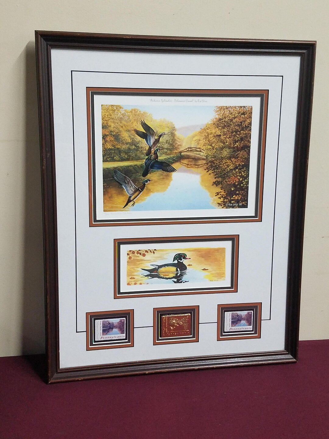 Painting-rob Stein "autumn Splendor" Print Delaware Canal. - Etsy