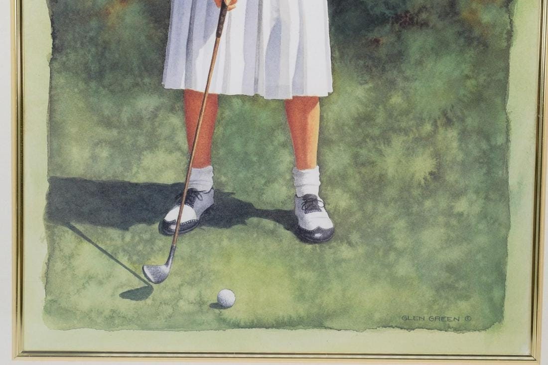 Painting - "the Art of Golf: Pitching Wedge by Glen Green" - Etsy