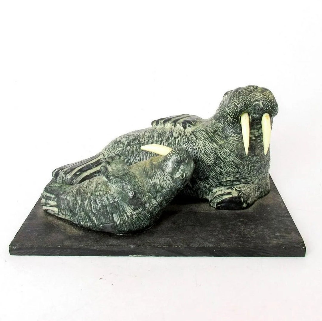 Black Cast Wolf Inuit Walruses - Etsy