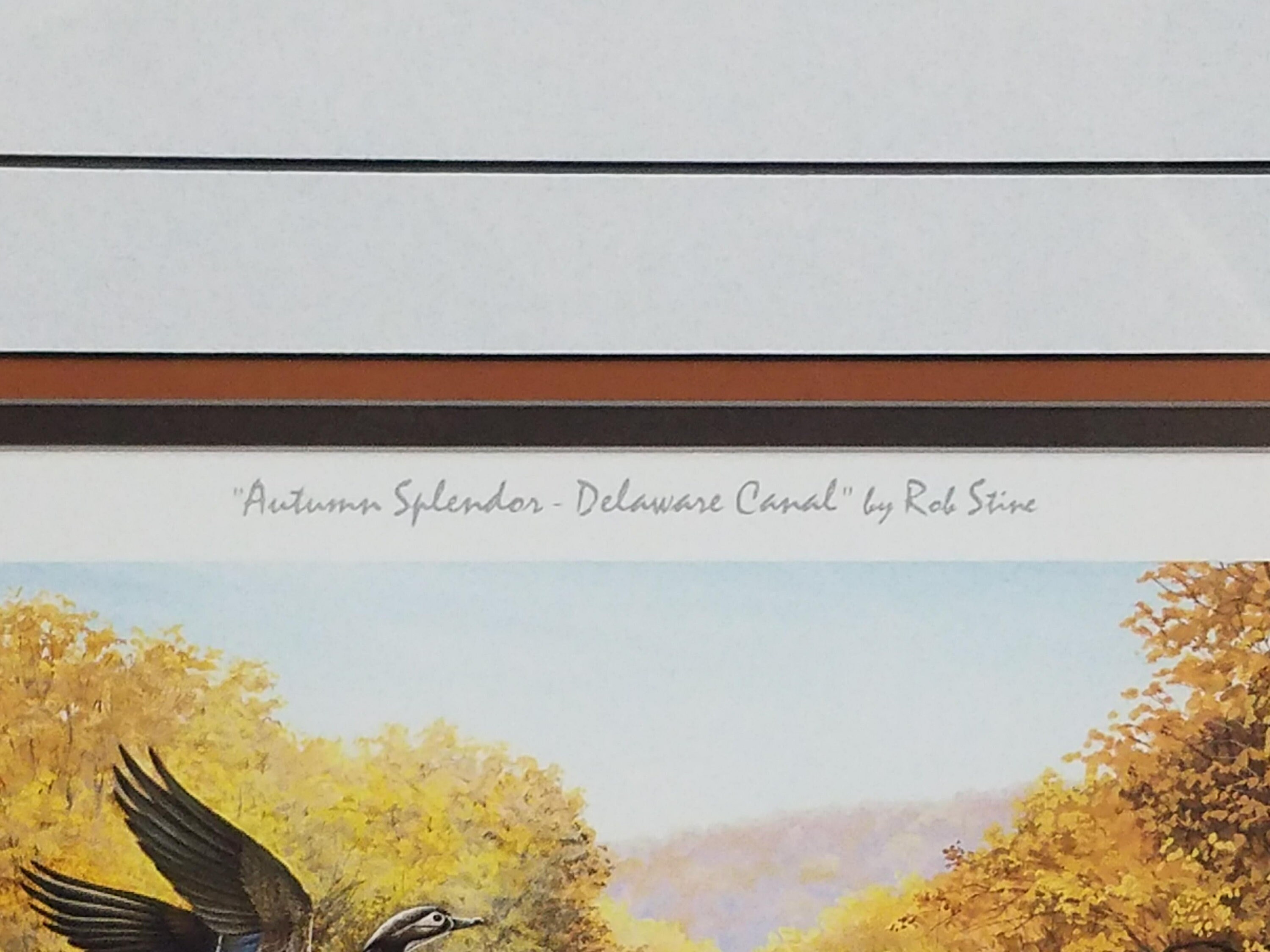 Painting-rob Stein autumn Splendor Print Delaware Canal. - Etsy
