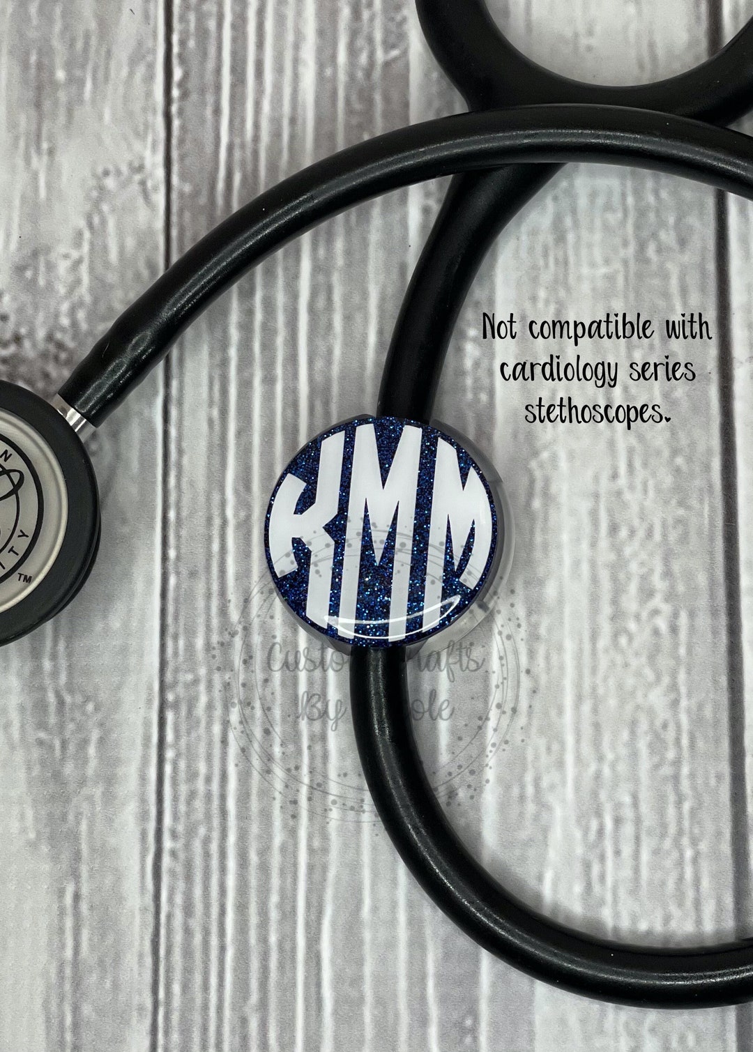 Monogram Stethoscope ID Tag - Etsy