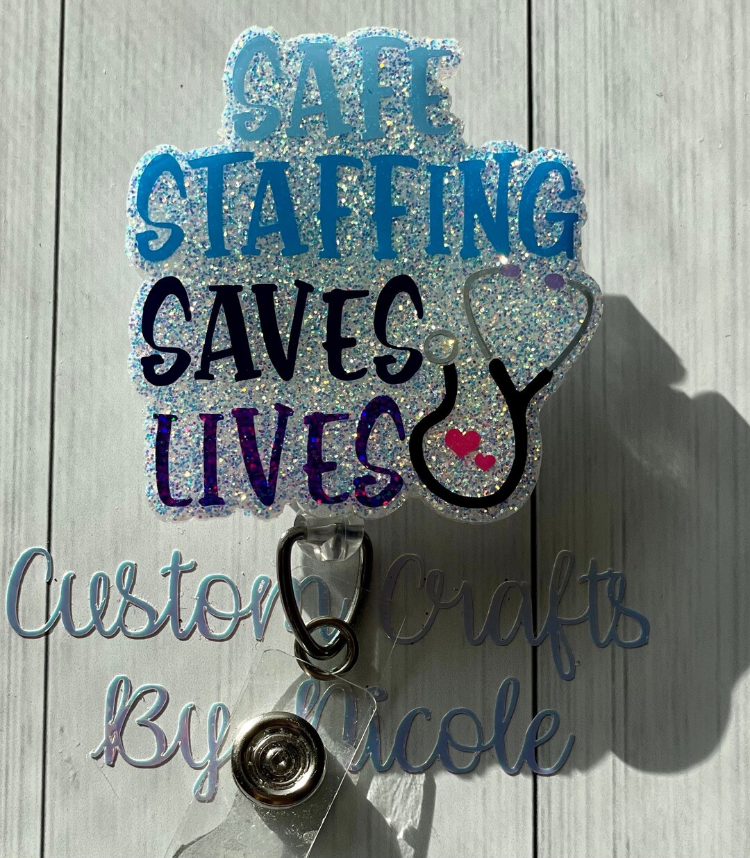 Safe Staffing Saves Lives Retractable Pinch Clip Badge Reel - Etsy Safe Staffing Saves Lives Retractable Pinch Clip Badge Reel - Etsy