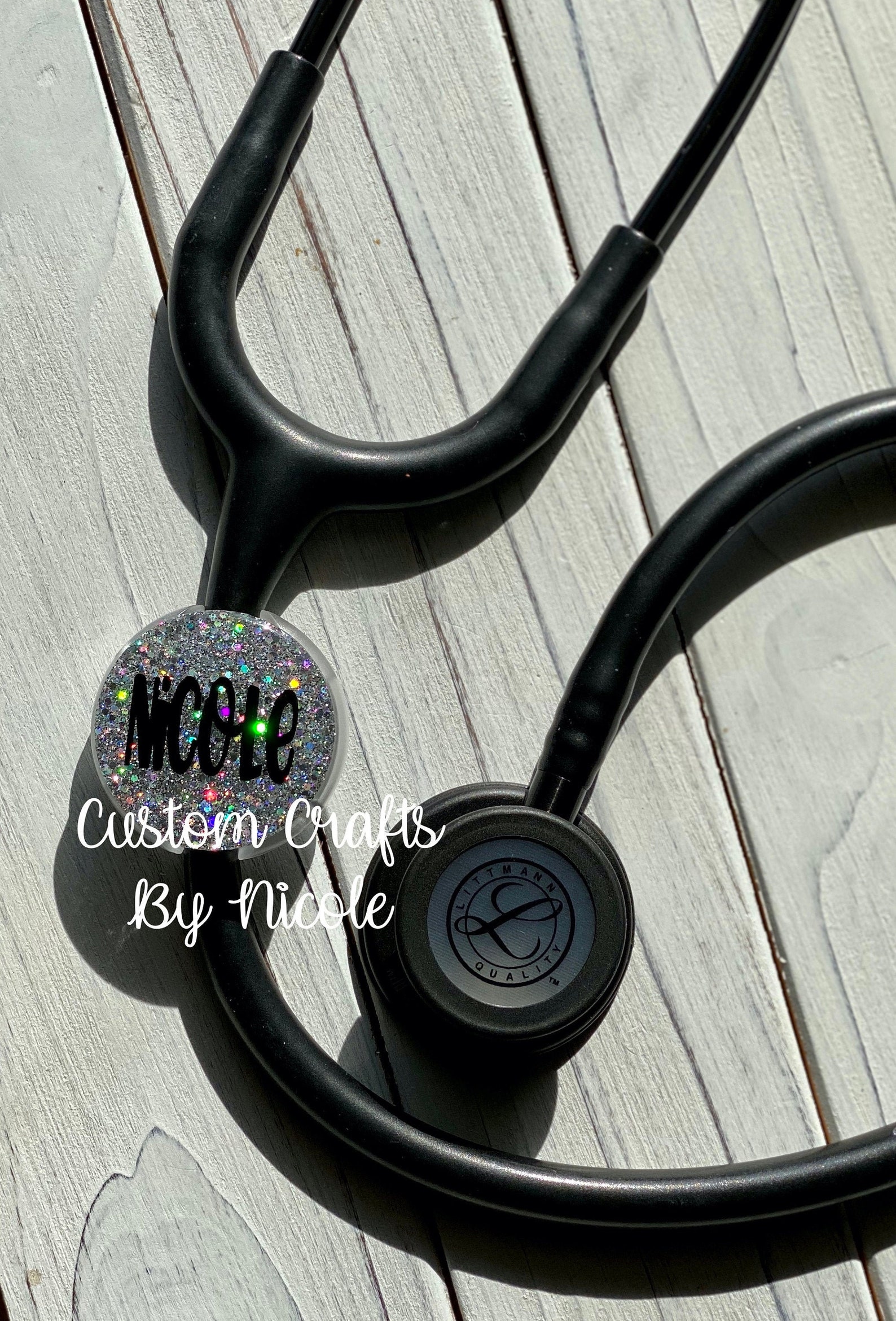 Round Stethoscope ID Tag - Etsy