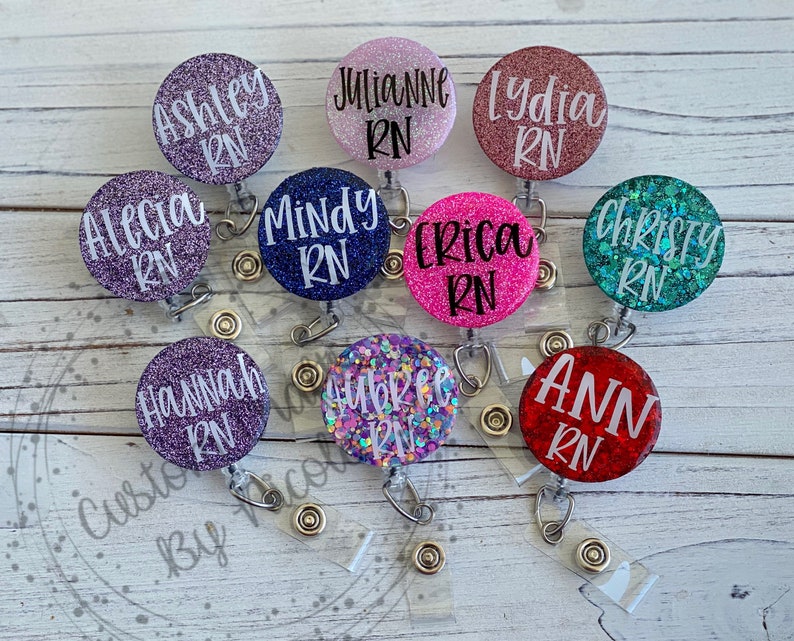 Custom Round Badge Reel - Etsy