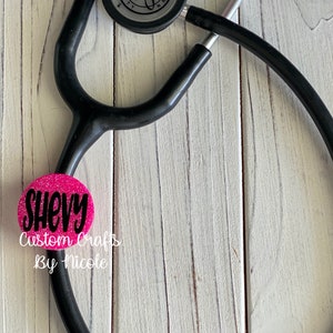 Round Stethoscope ID Tag - Etsy