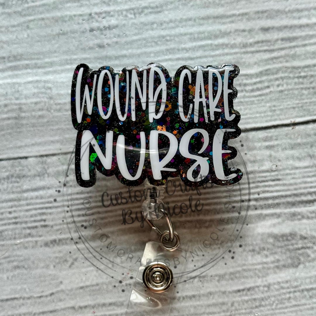 Wound Care Nurse Retractable Pinch Clip Badge Reel - Etsy
