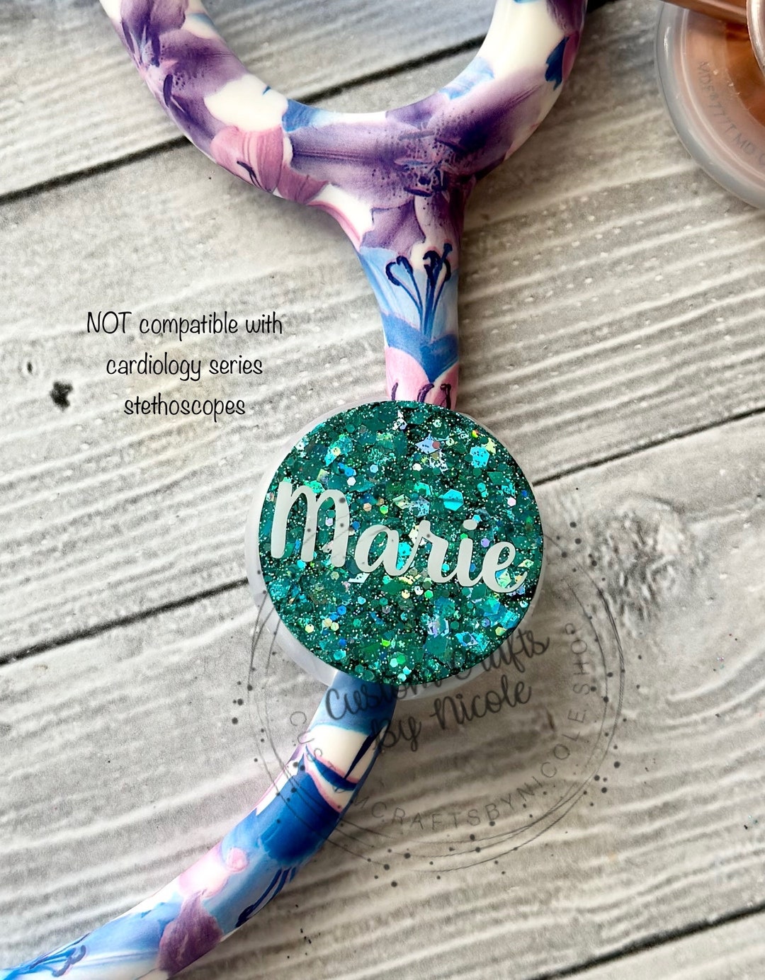 Round Stethoscope ID Tag - Etsy