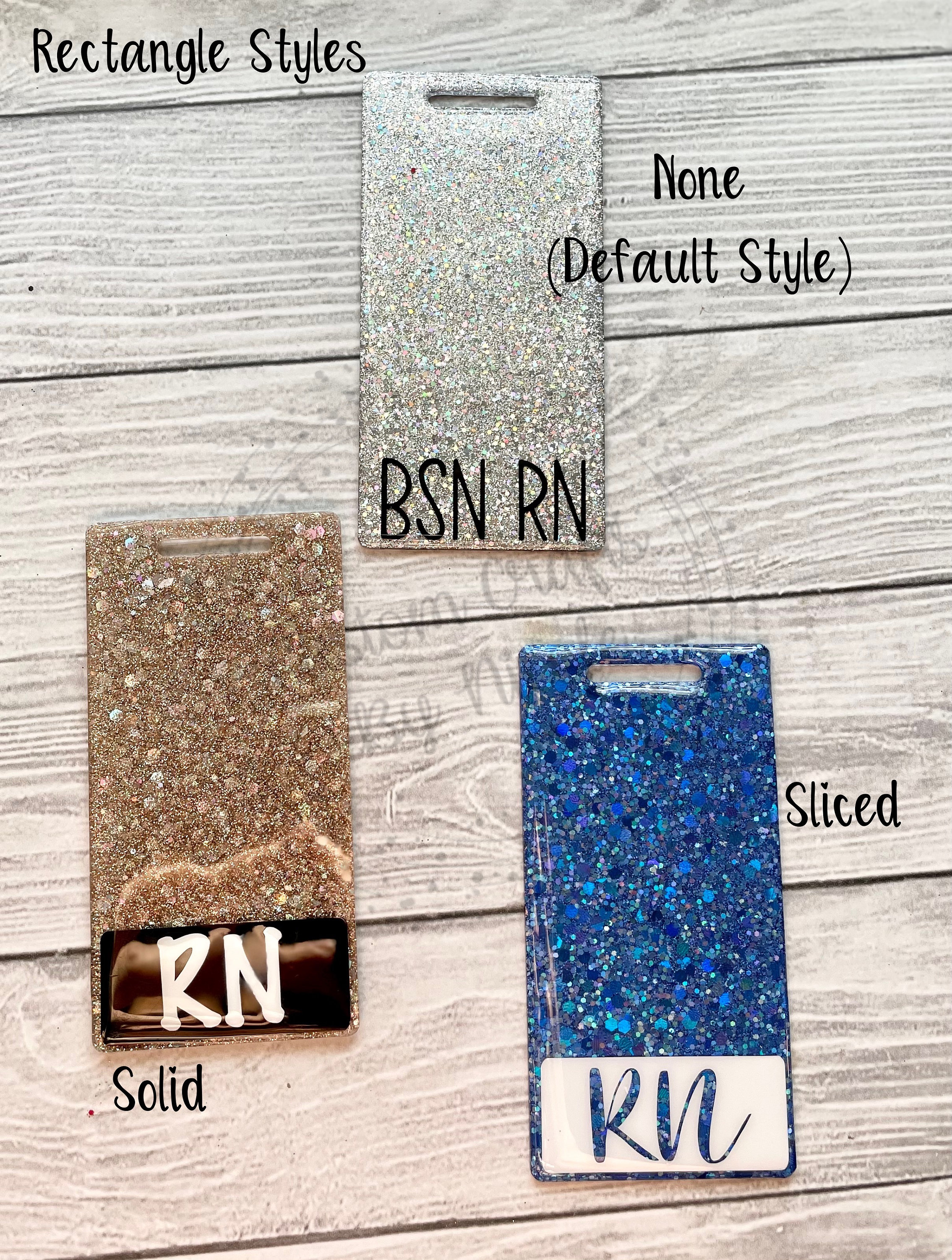 Extended Vertical Badge Backer Single Sided - Etsy