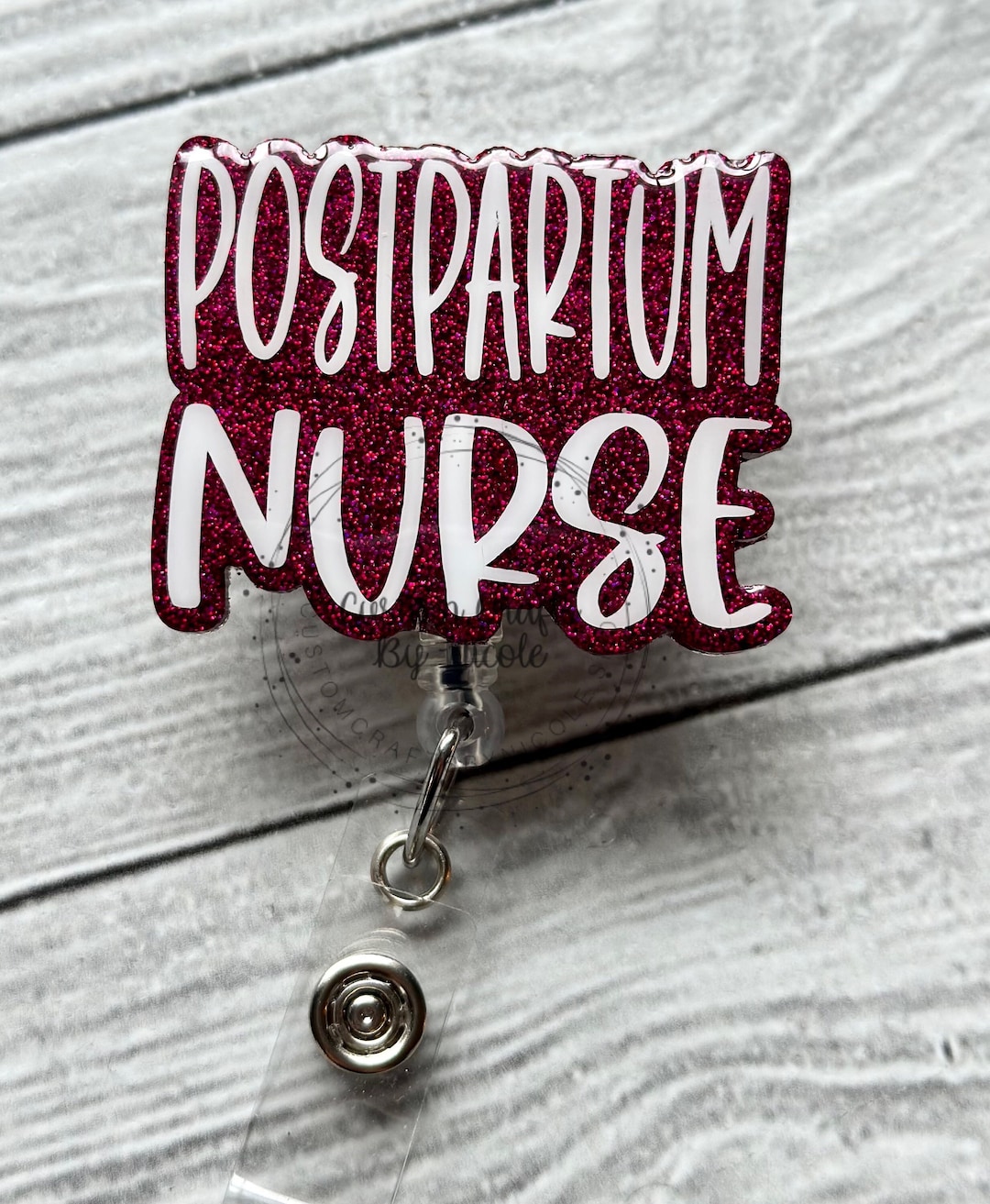 Postpartum Nurse Retractable Pinch Clip Badge Reel - Etsy