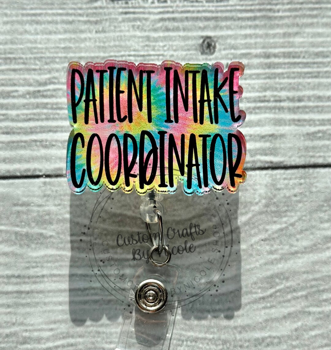 Patient Intake Coordinator RTS Badge Reel - Etsy