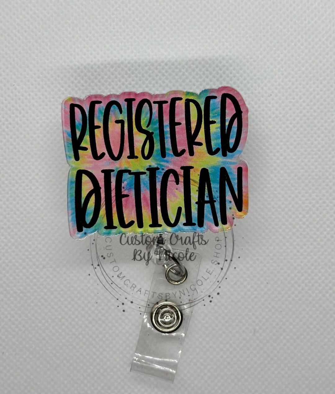 Registered Dietitian Pinch Clip Badge - RTS - Etsy