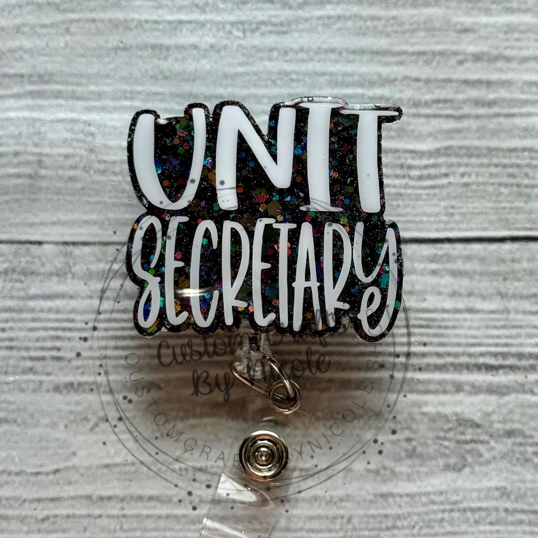 Unit Secretary Badge Reel - Etsy