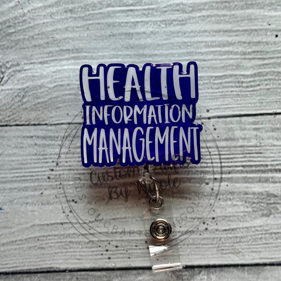 Health Information Management Badge Reel - Etsy