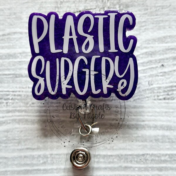 Plastic Surgery Badge Reel - Etsy