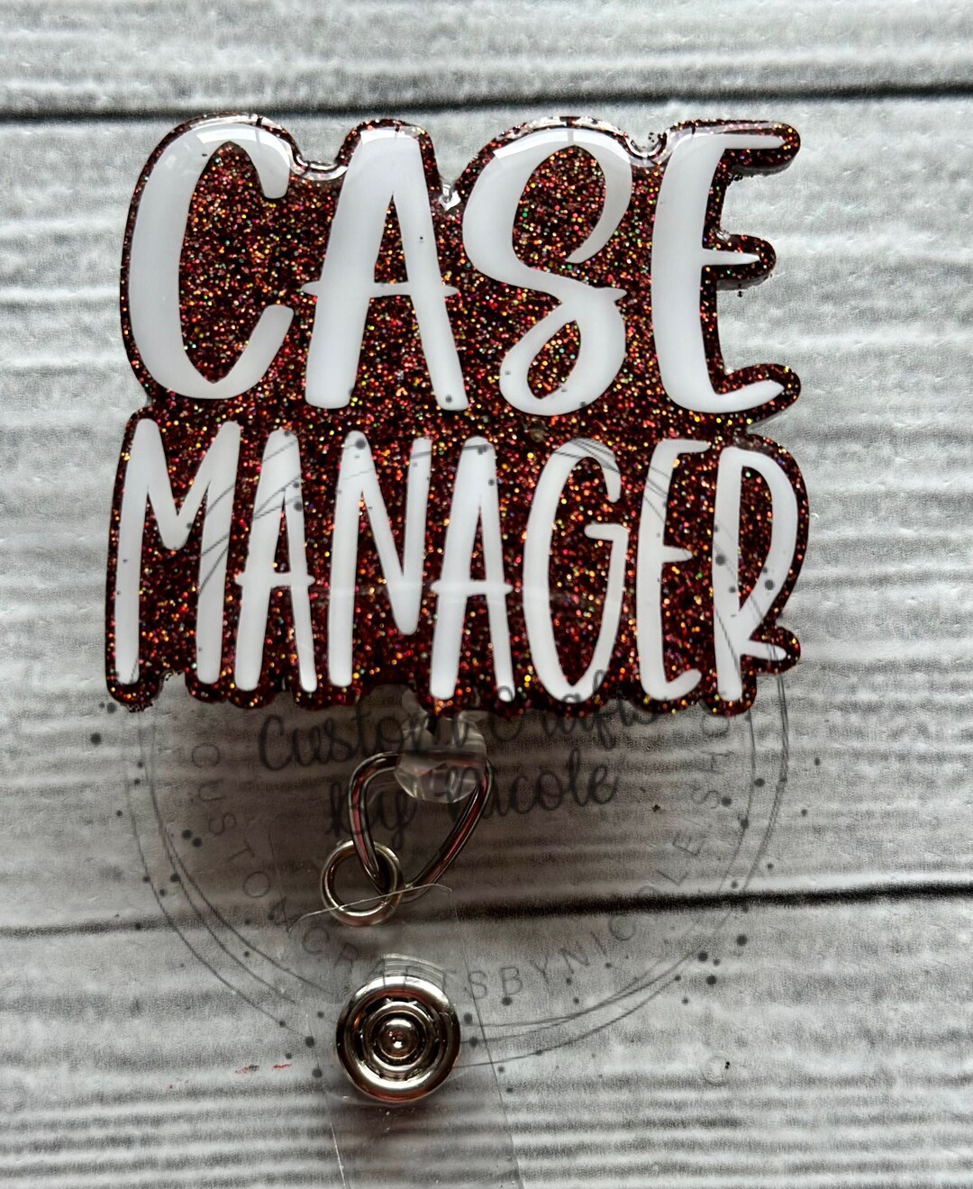 Case Manager Pinch Clip Badge Reel - Etsy