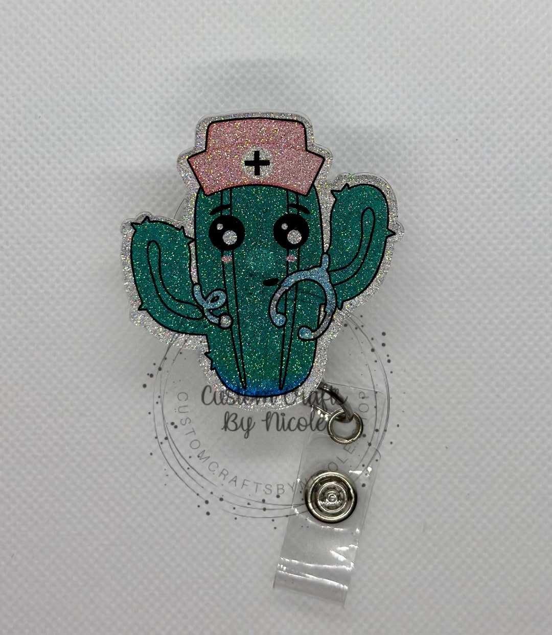 Cactus Nurse Pinch Clip Badge Reel - RTS - Etsy