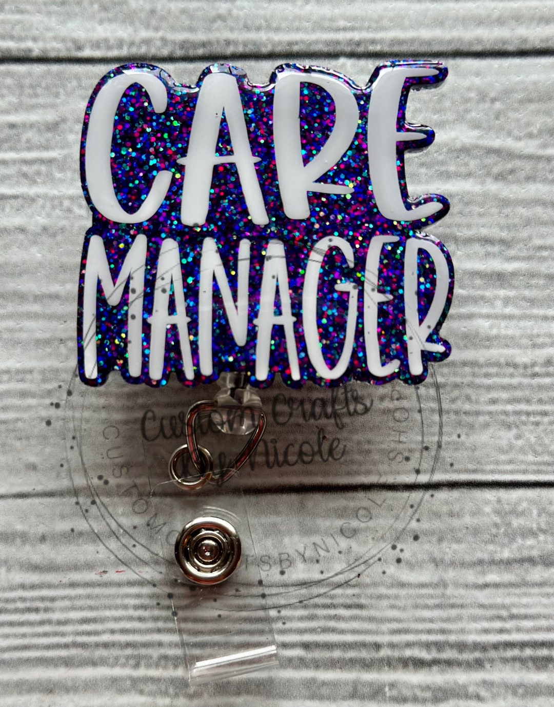 Care Manager Pinch Clip Badge Reel - Etsy