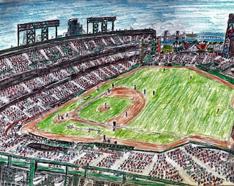 Oracle Park Sunset Wall Art San Francisco Giants Game Photo Print ...