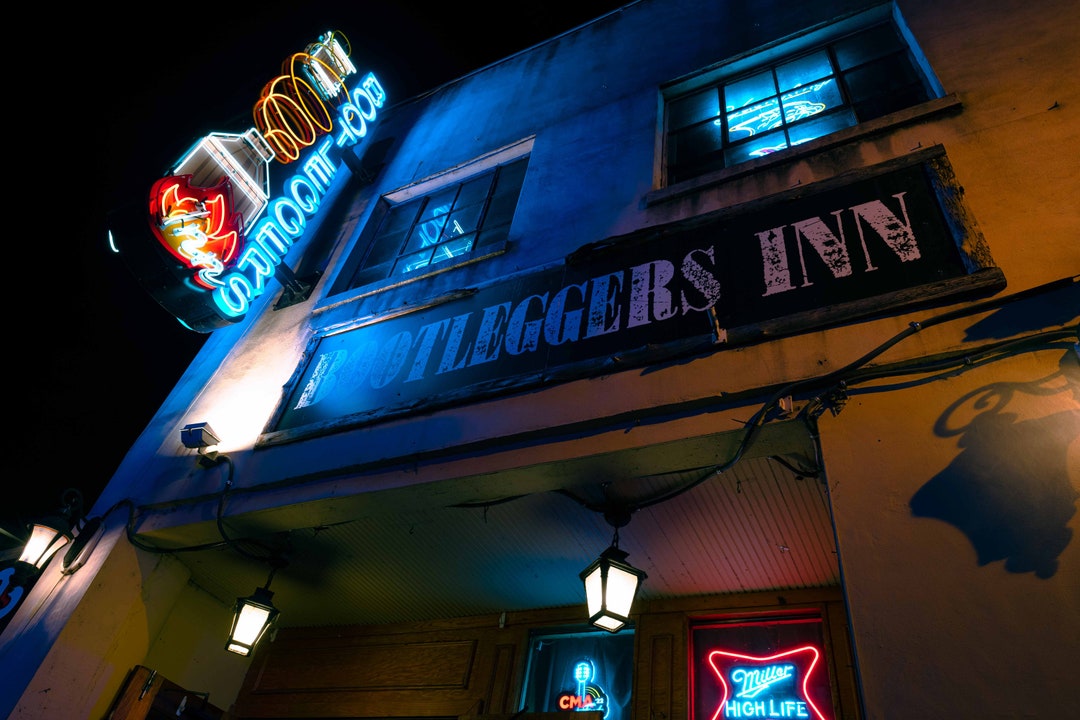 Nashville Broadway Neon Nightclub Photography, Bootleggers Inn Wall Art ...