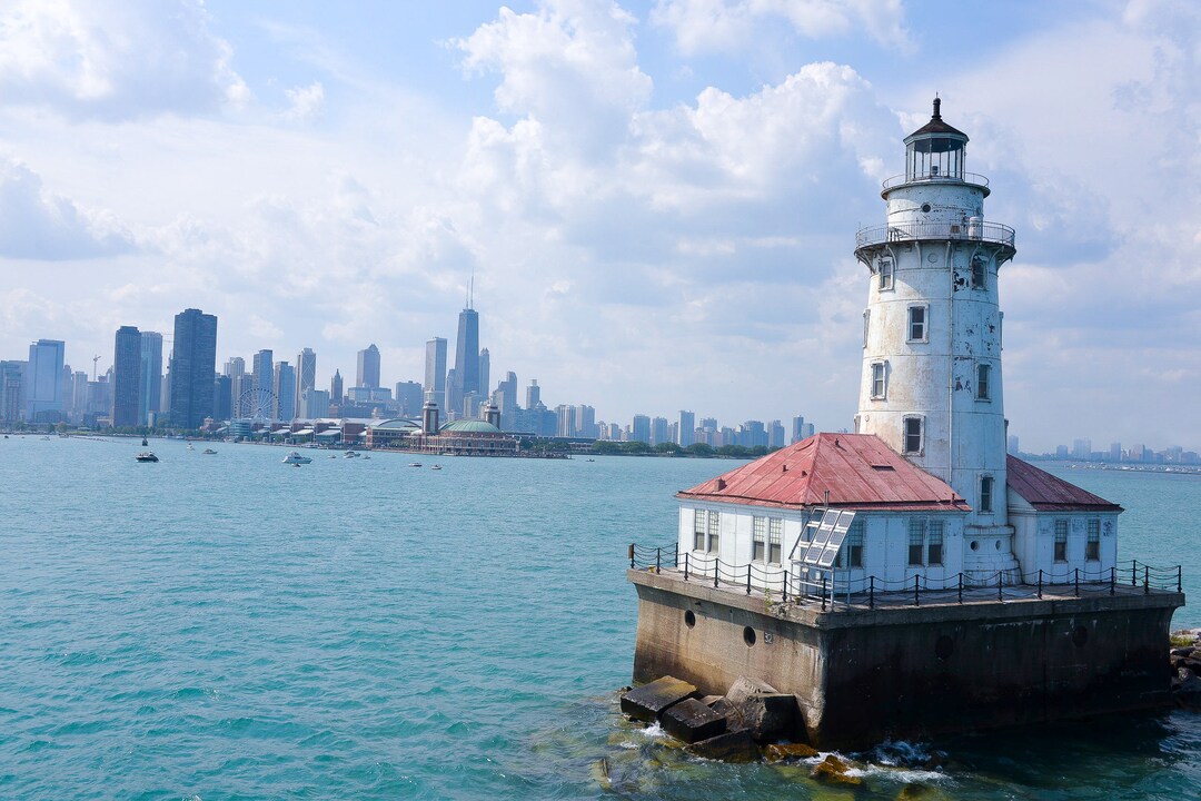 Chicago, Chicago Harbor Lighthouse, Chicago Air and Water Show, Navy ...