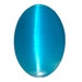 100% Natural Sky Blue Cat Eye Beautiful Gemstone Oval Shape Excellent ...