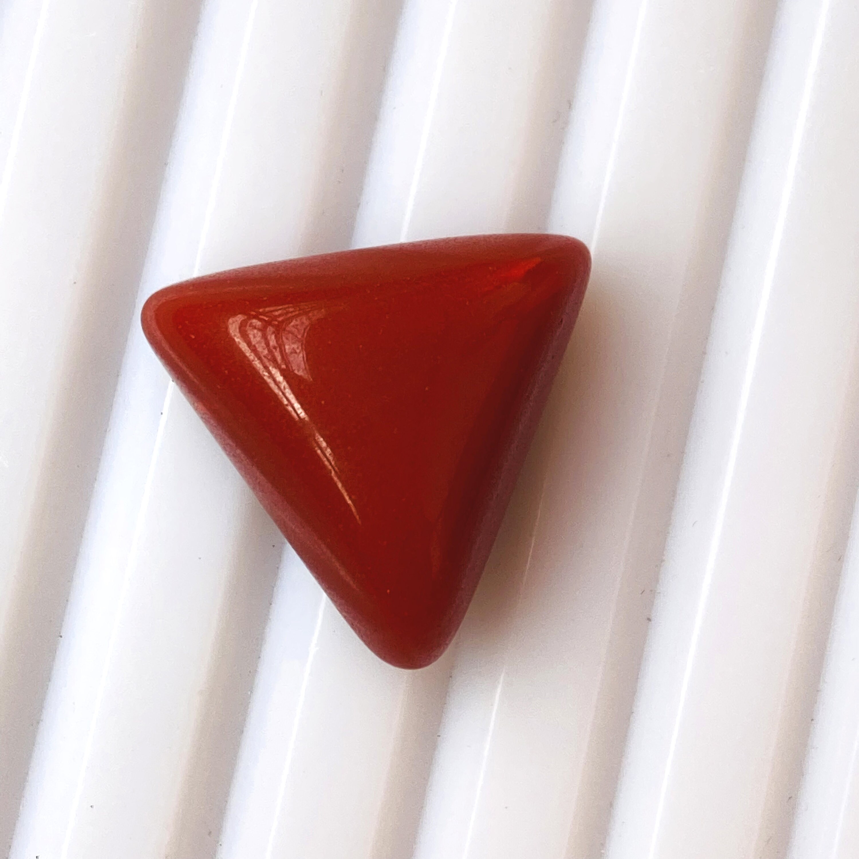 100 Natural Red Coral Gemstone Trillion Shape italian Munga Size 15x15x8mm Cts 12.60 Beautiful Natural Gemstone Andextra Gift Etsy Canada