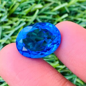 Amazing!!!! Blue Sapphire Oval Shape Gemstone A+++ Cut Size-16x12x8mm ...