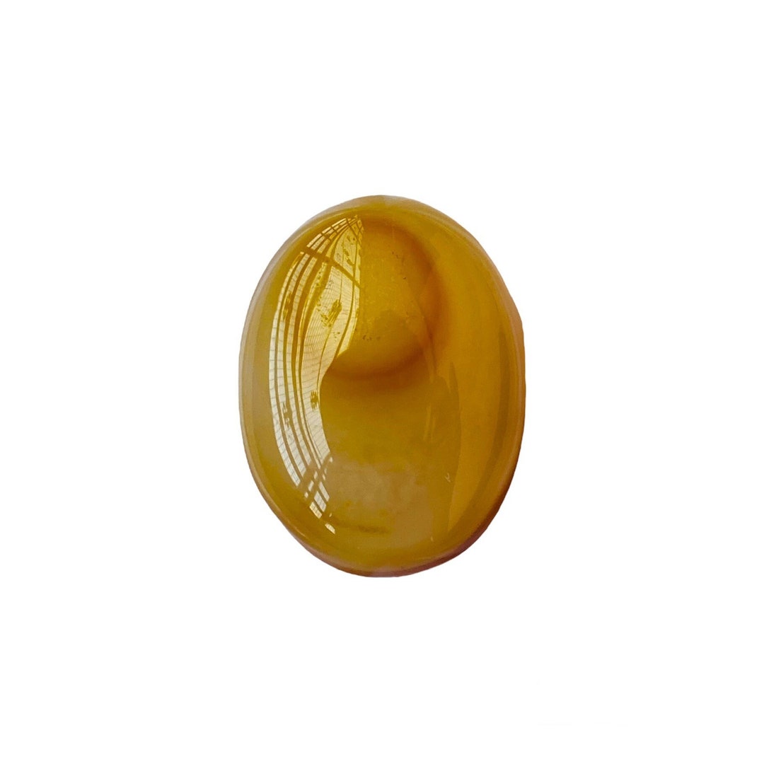 AA++!!!!!!!! Light Yellow Aqeeq Oval Shape Gemstone 100% Natural High ...