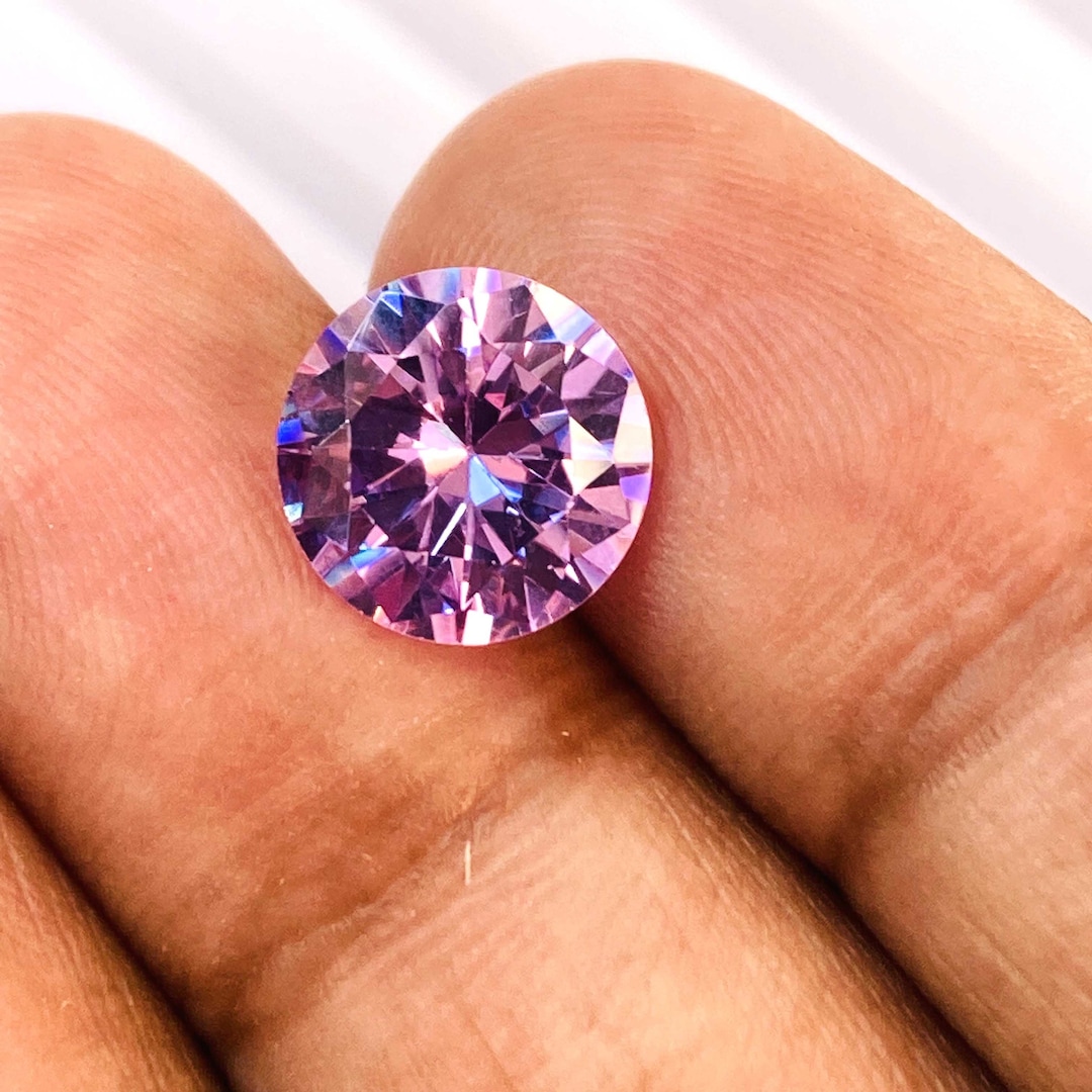 Diamond Light Purple Precious!!!!!!6.35 Cts - Size 10x10x6 Mm Ring Size ...