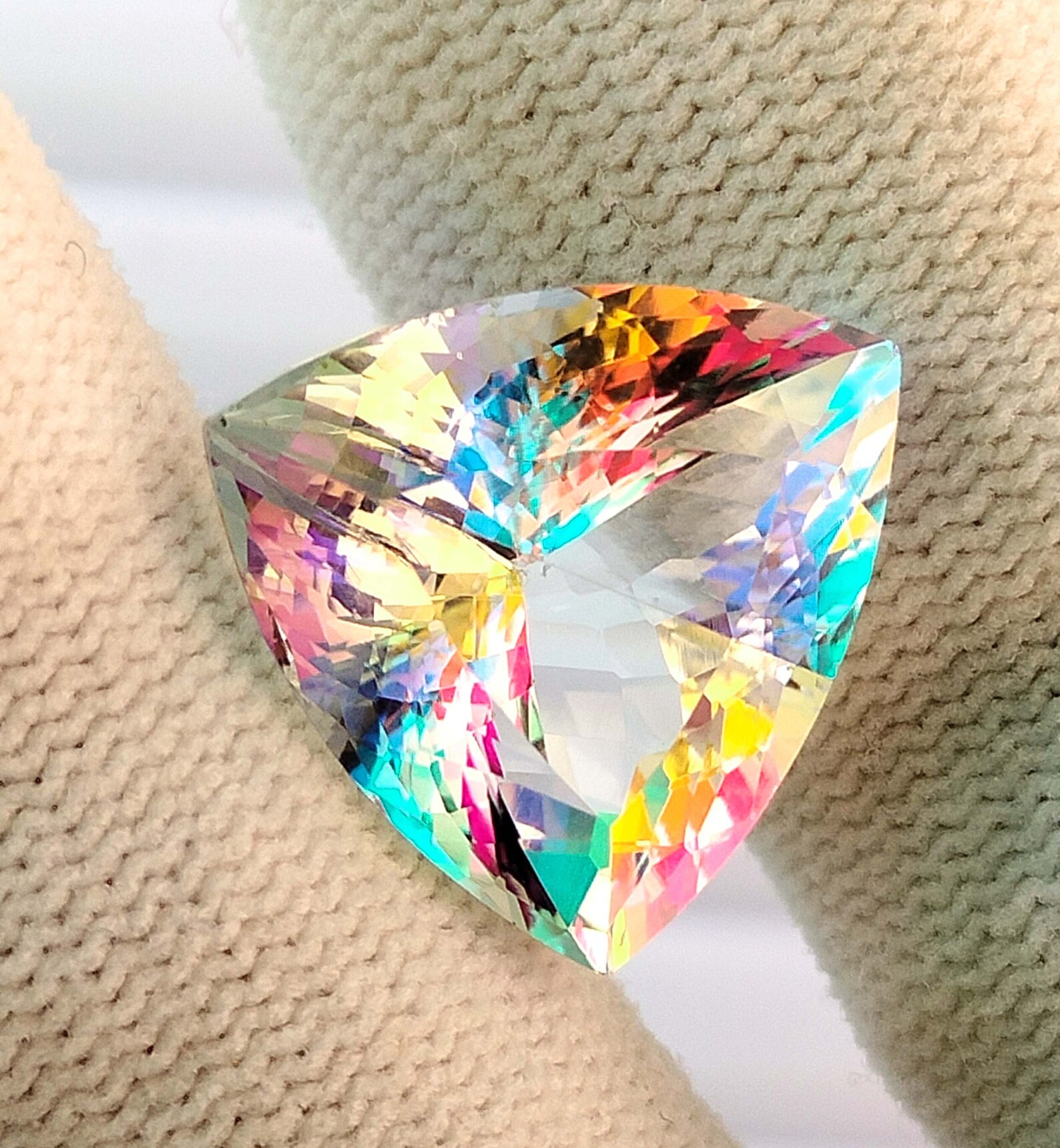 Mystic Opal Multi Color Trillion Shape Size 15x15x10mm | Etsy