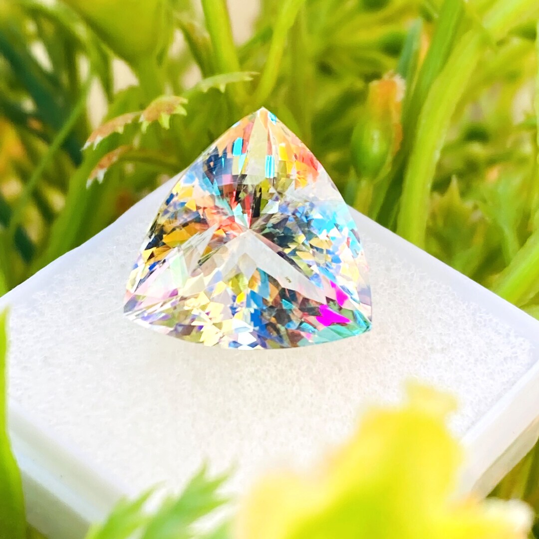 Gorgeous!!!! Mystic Opal Trillion Shape Multi Color Gemstone A ...