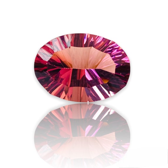 Beautifullight Pink Sapphire Helix Cut Fantasy Carving Oval - Etsy
