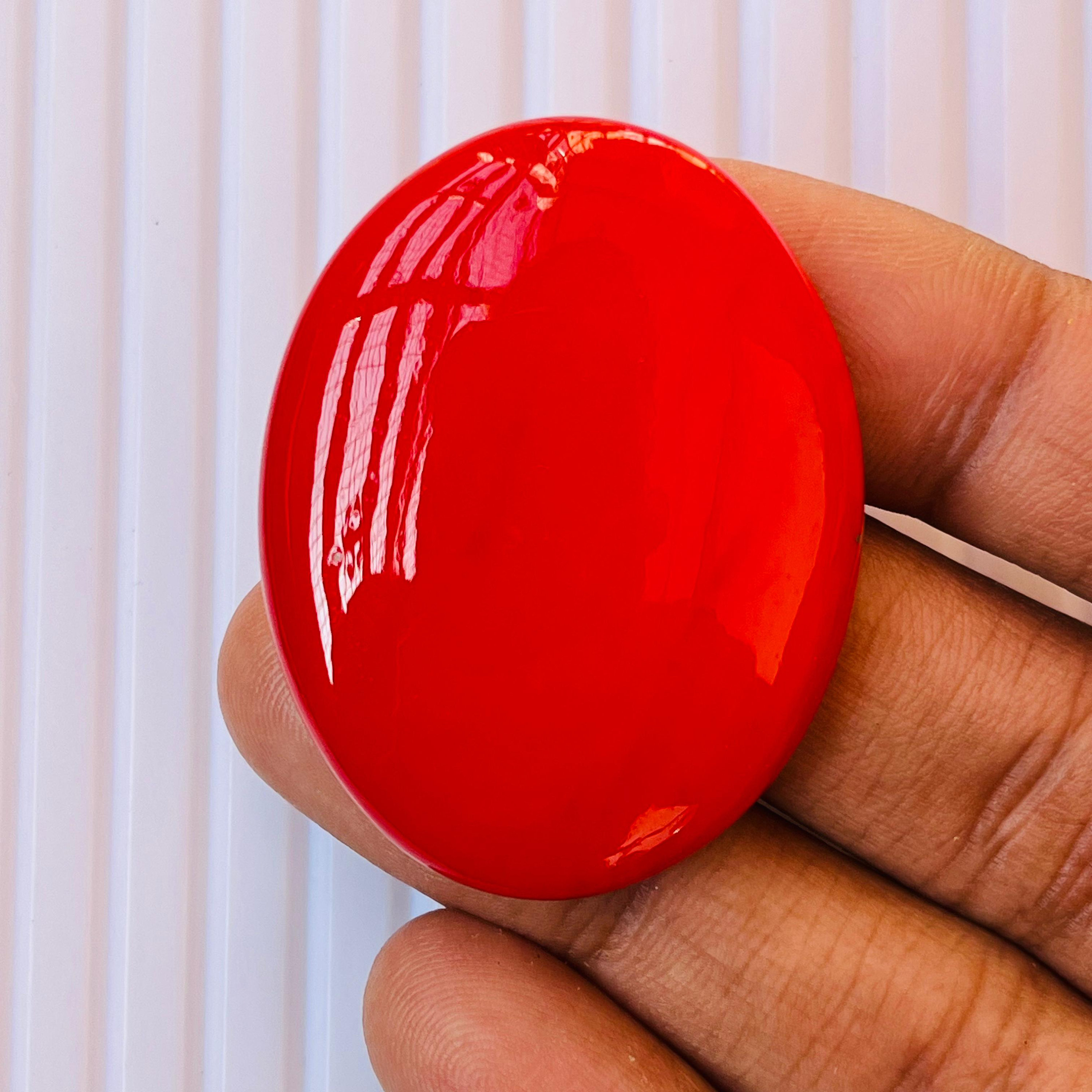 Red Coral 100 Natural Coral Gemstone Oval Shape italian Munga Size 43x33x6mm Cts 90.95 Beautiful Natural Gemstone Andextra Gift Etsy Ireland