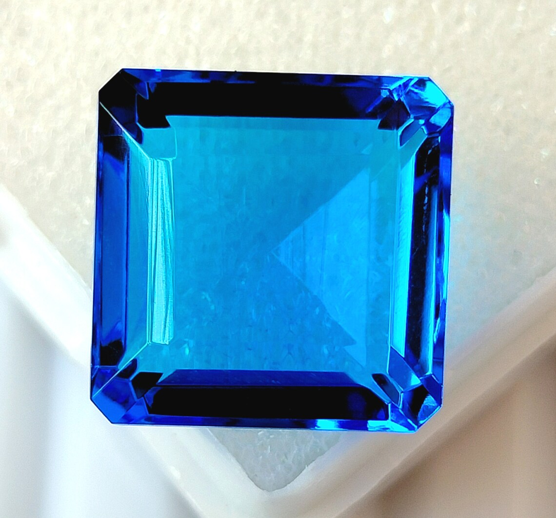 Blue Sapphire Square Shape Excellent Gemstone High Quality Blue ...