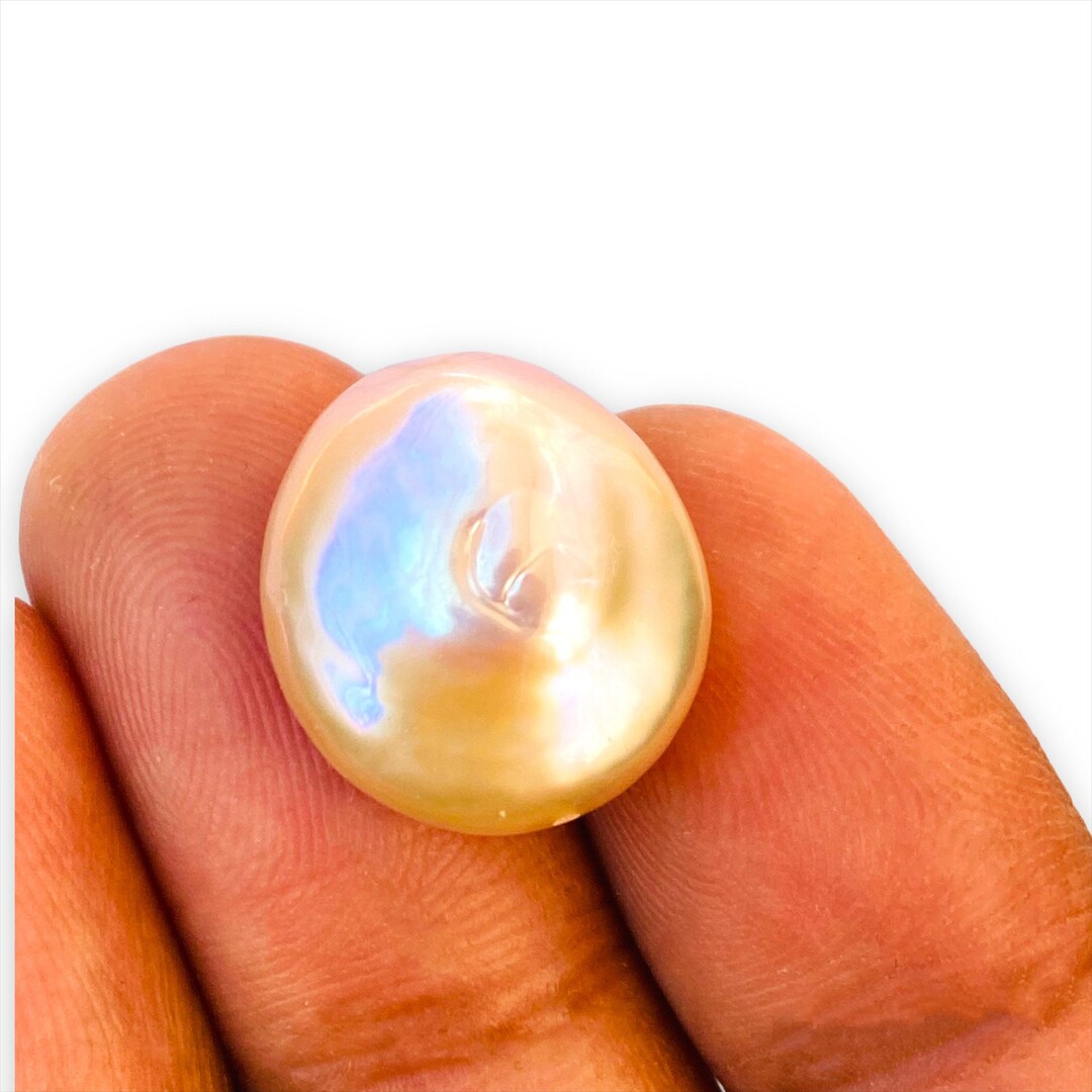 AA++ Basra White Pearl 100% Natural Oval Shape Beautiful Precious Pearl ...