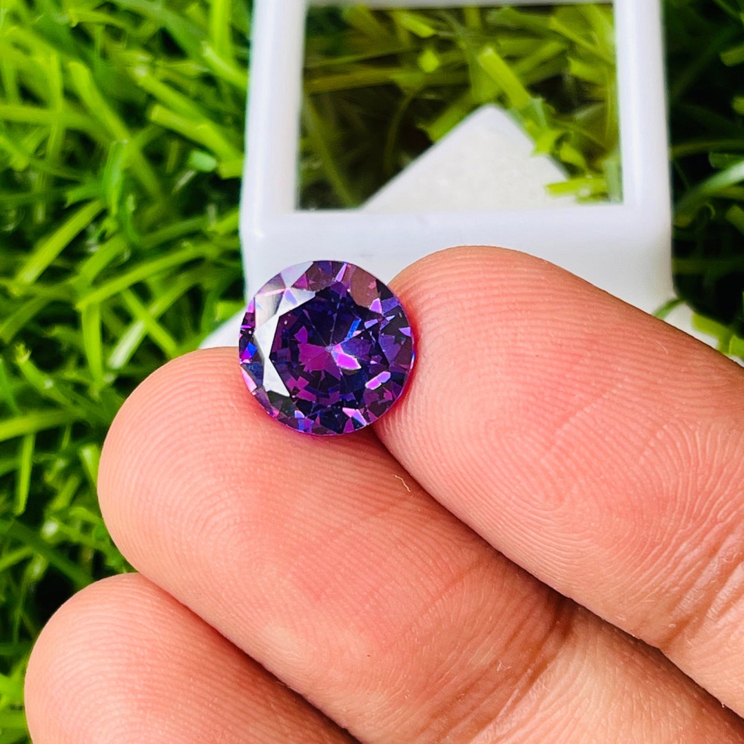 Diamond Purple Precious!!!!!! 6.95 Cts - Size 10x10x5 Mm Ring Size ...
