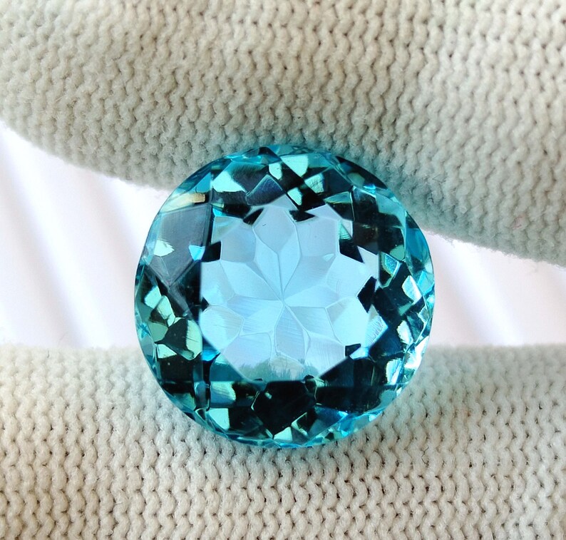 Sky Blue Round Sapphire Round Shape Loose Gemstone 12.45cts - Etsy
