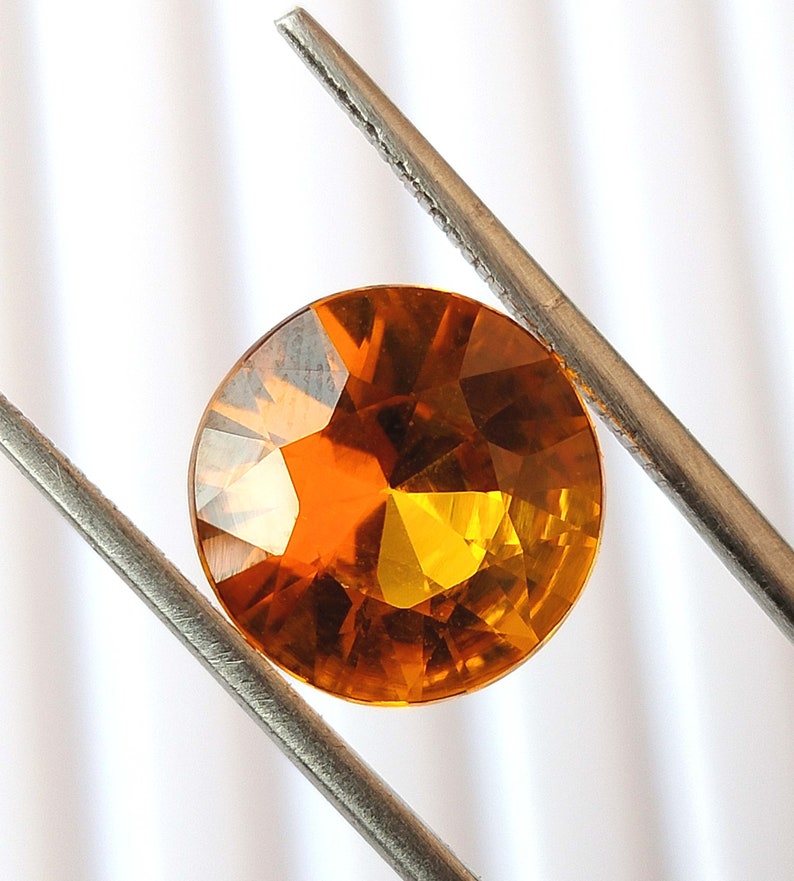 Very Precious!!!! Orange Diamond 7.35 Cts - Size 12x12x6 Mm Ring Size ...