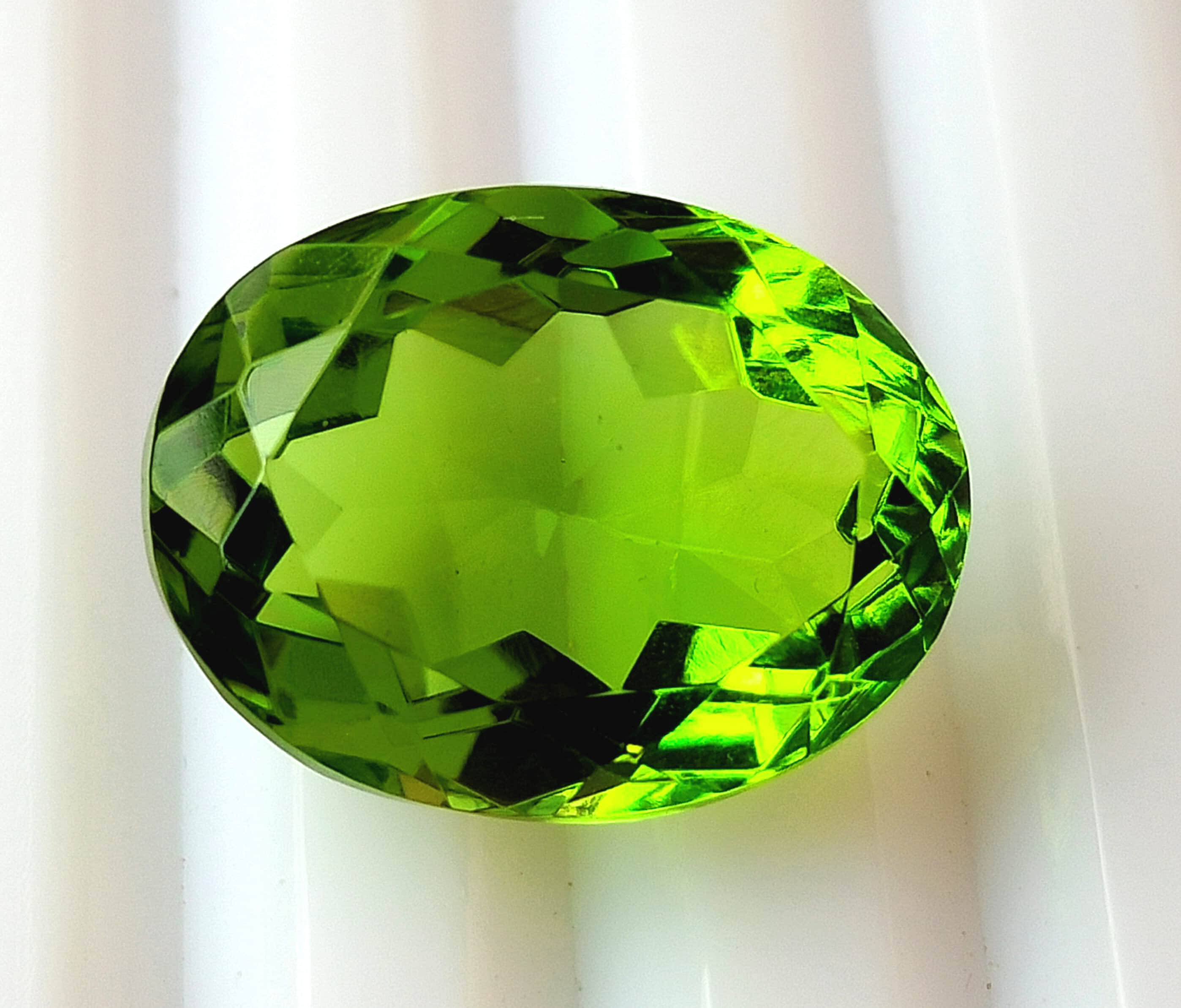 Green Precious Topaz Gemstone A Gemstone Oval Shape - Etsy