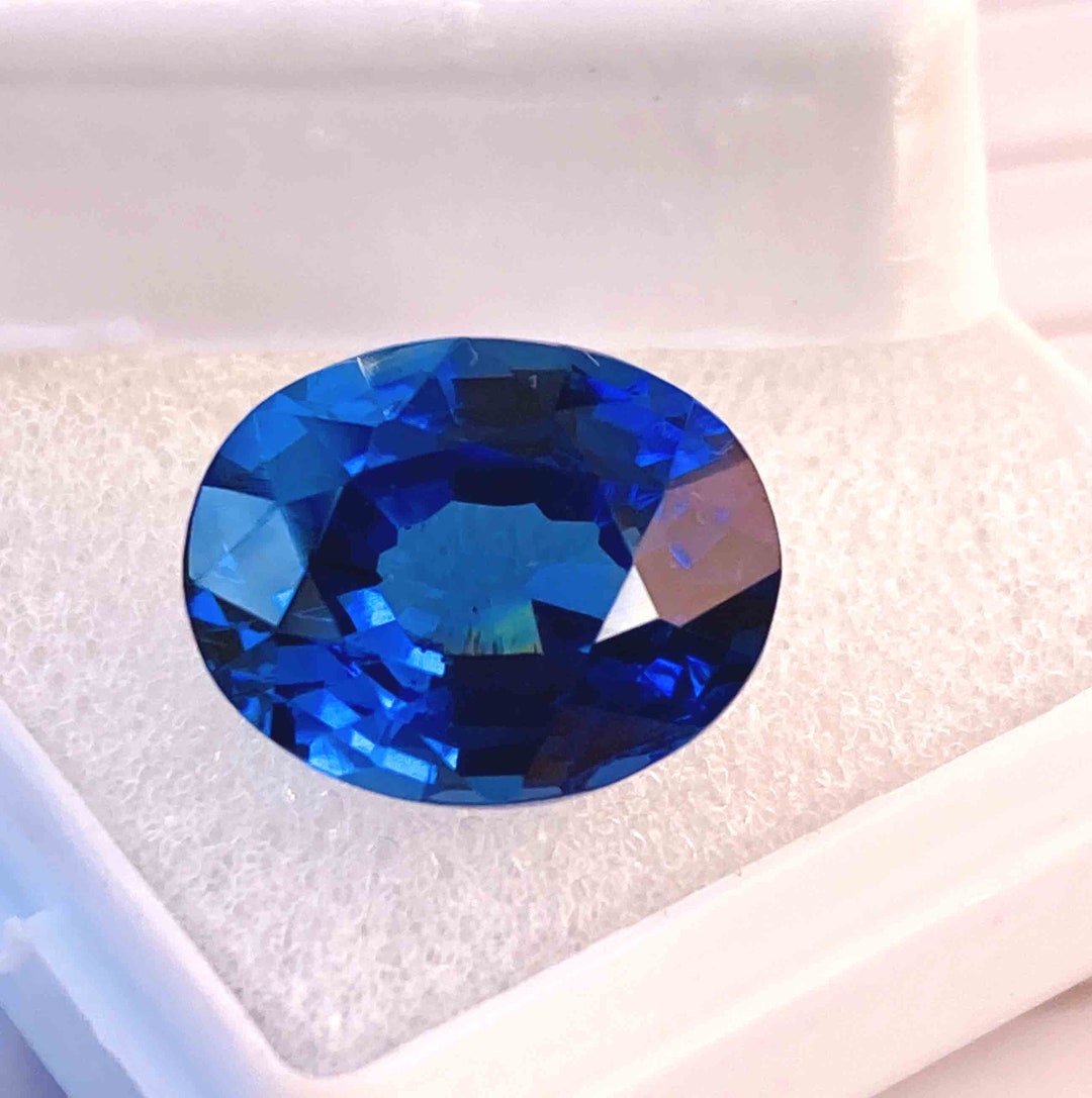 Amazing!!!! Blue Sapphire Oval Shape Gemstone A+++ Cut Size-13x10x7mm ...