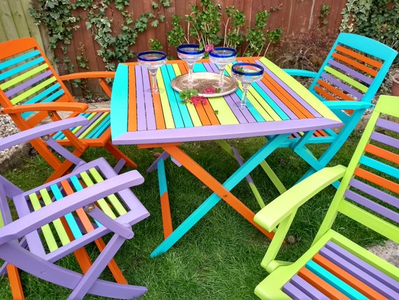 Colorful outdoor dining sets store