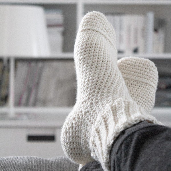Crochet Fluffy Socks - Etsy