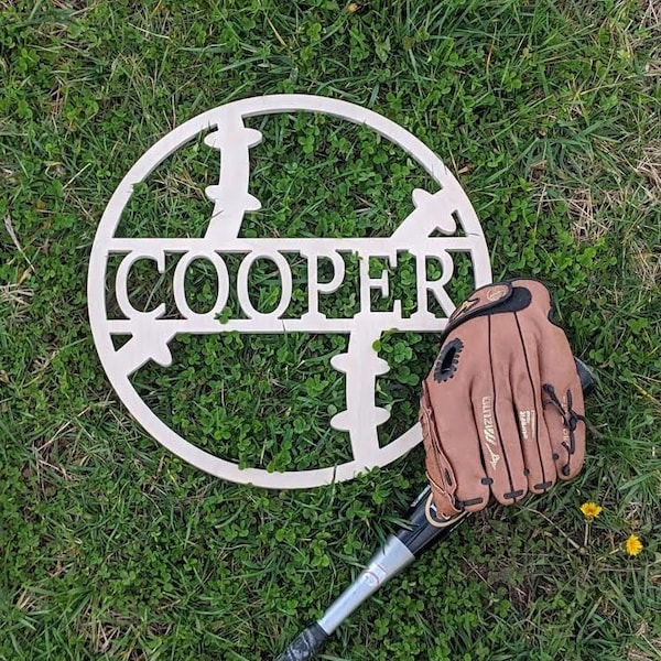 Wooden Baseball Sign - Etsy