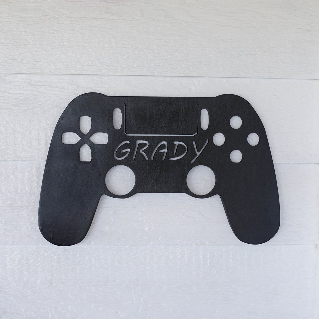 Game Controller Name Sign for Kids Video Game Décor Boys Room Name Sign ...