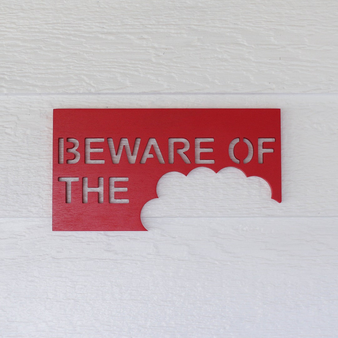 Funny Beware of the Dog Sign, Funny Wooden Pet Signs, Cute Dog Signs ...