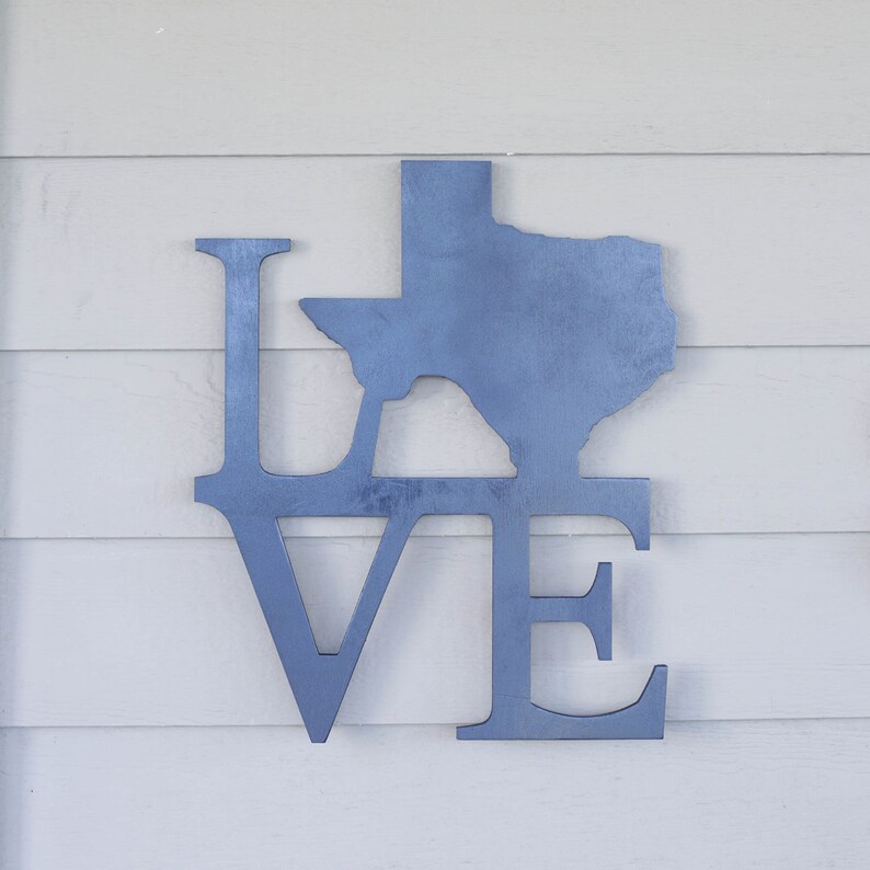 Love Texas Sign Wood Texas Love Sign Woodentexas Décor - Etsy