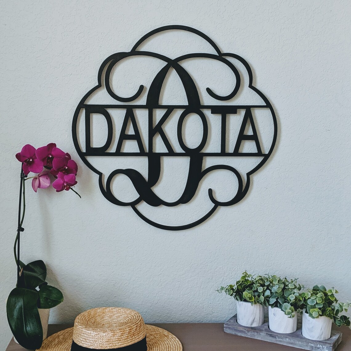 Personalized Family Name Sign Wood Large Initial Name Sign - Etsy