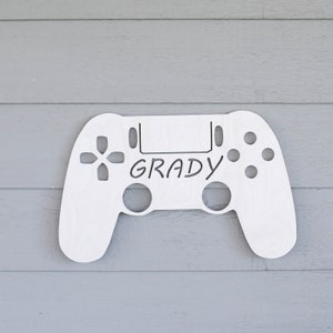 Game Controller Name Sign for Kids Video Game Décor Boys Room Name Sign ...
