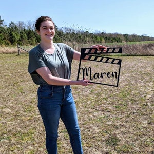 Personalized Hollywood Film Clapper Director's Clapboard Custom Wooden ...
