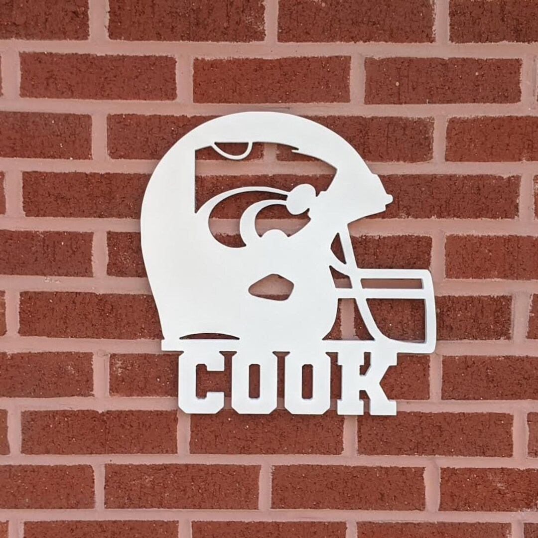 Personalized Football Sign Custom Football Helmet Name Sign Football ...